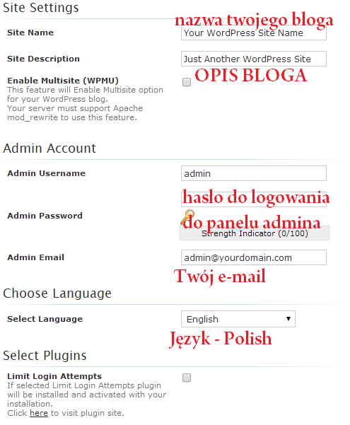 Hostwinds-Softaculous -WordPress-3 - Jak założyć bloga